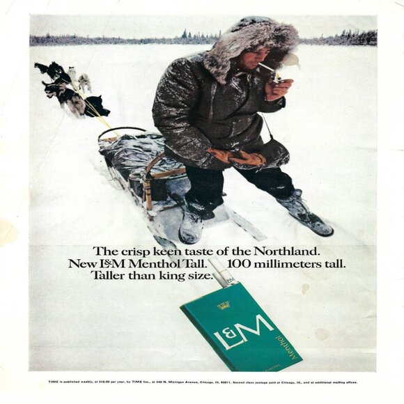 L&M | Art | 967 Lm Menthol Tall 10 Millimeters Northland Vintage ...